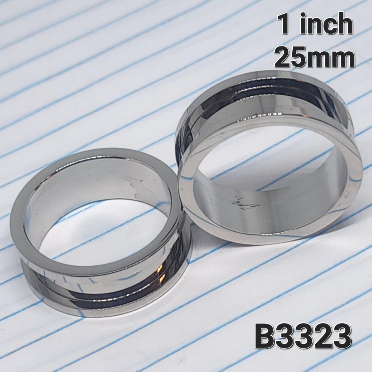 1 Inch Silver Stainless Screw Plugs Tunnels Gauges... | Depop