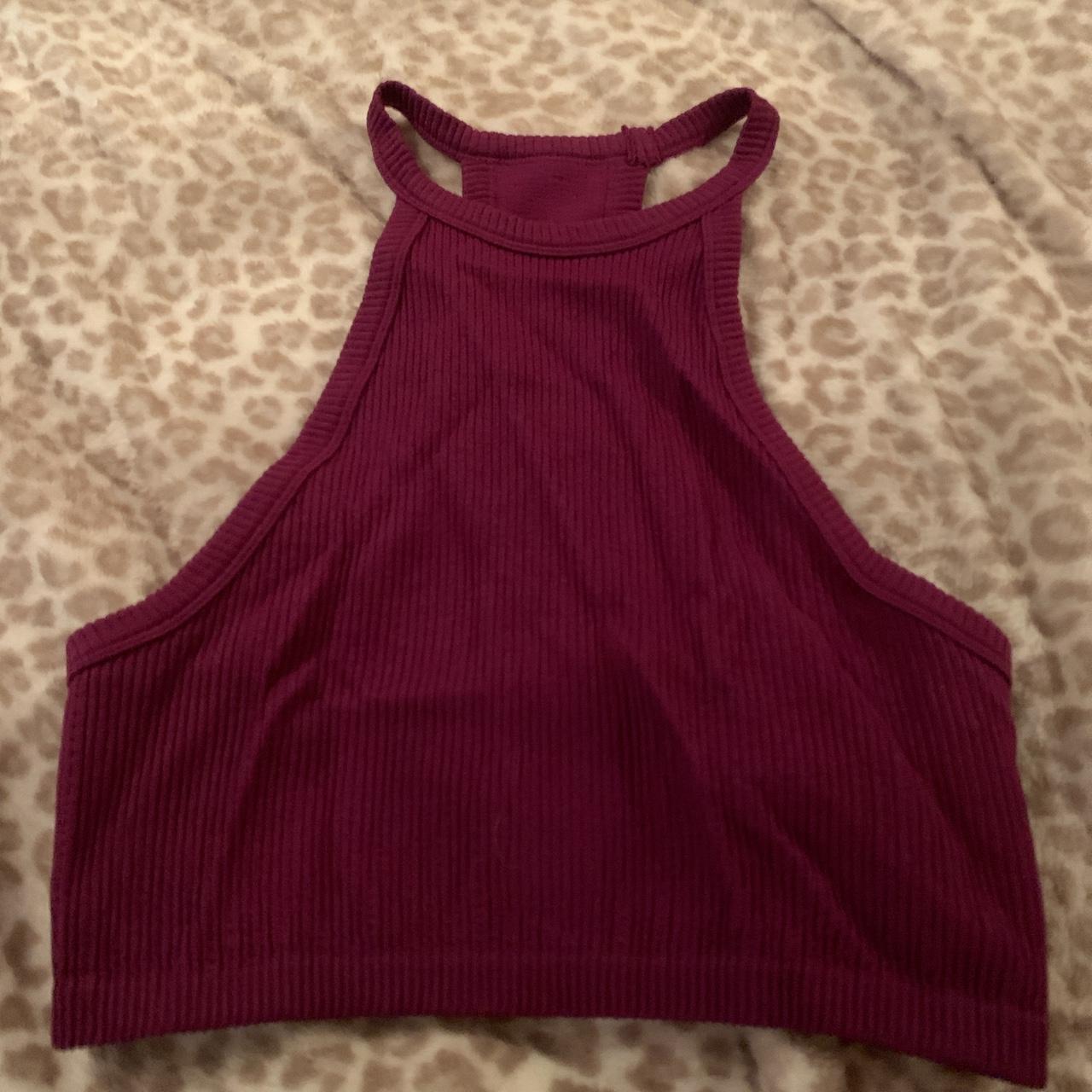 Maroon halter top - Depop