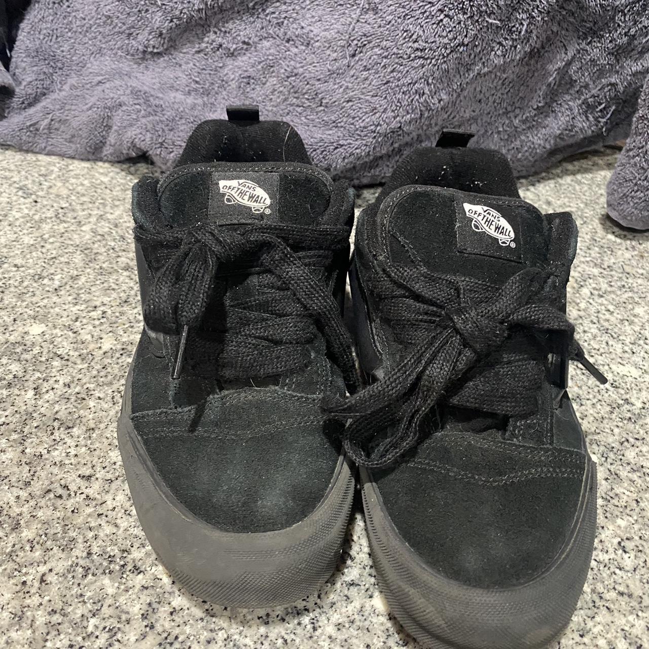 Bulky Black Vans slightly used #skating shoes #vans - Depop