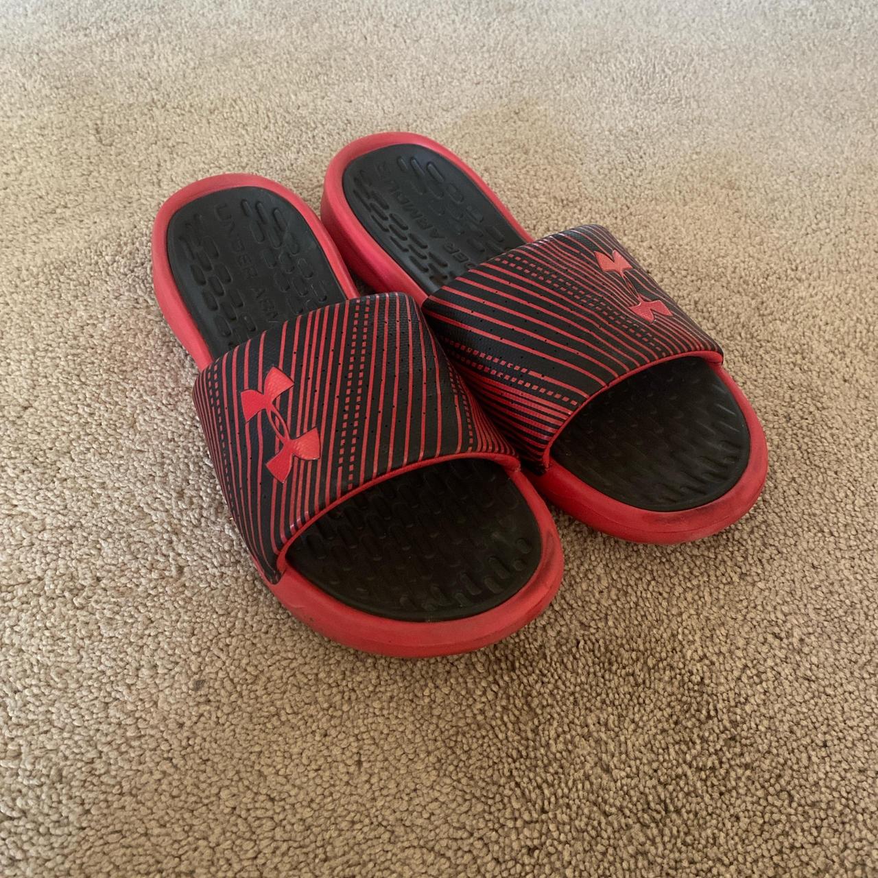 Super comfortable under armor slides Size 11 A... - Depop