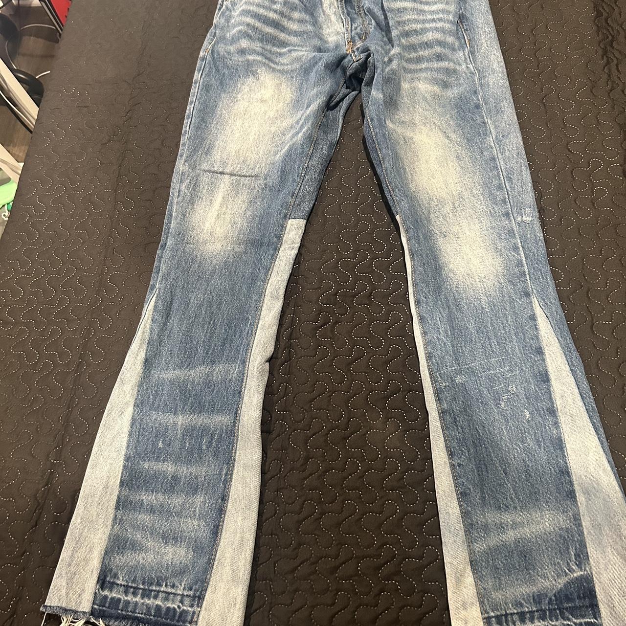 Mnml flared blue jeans | Depop