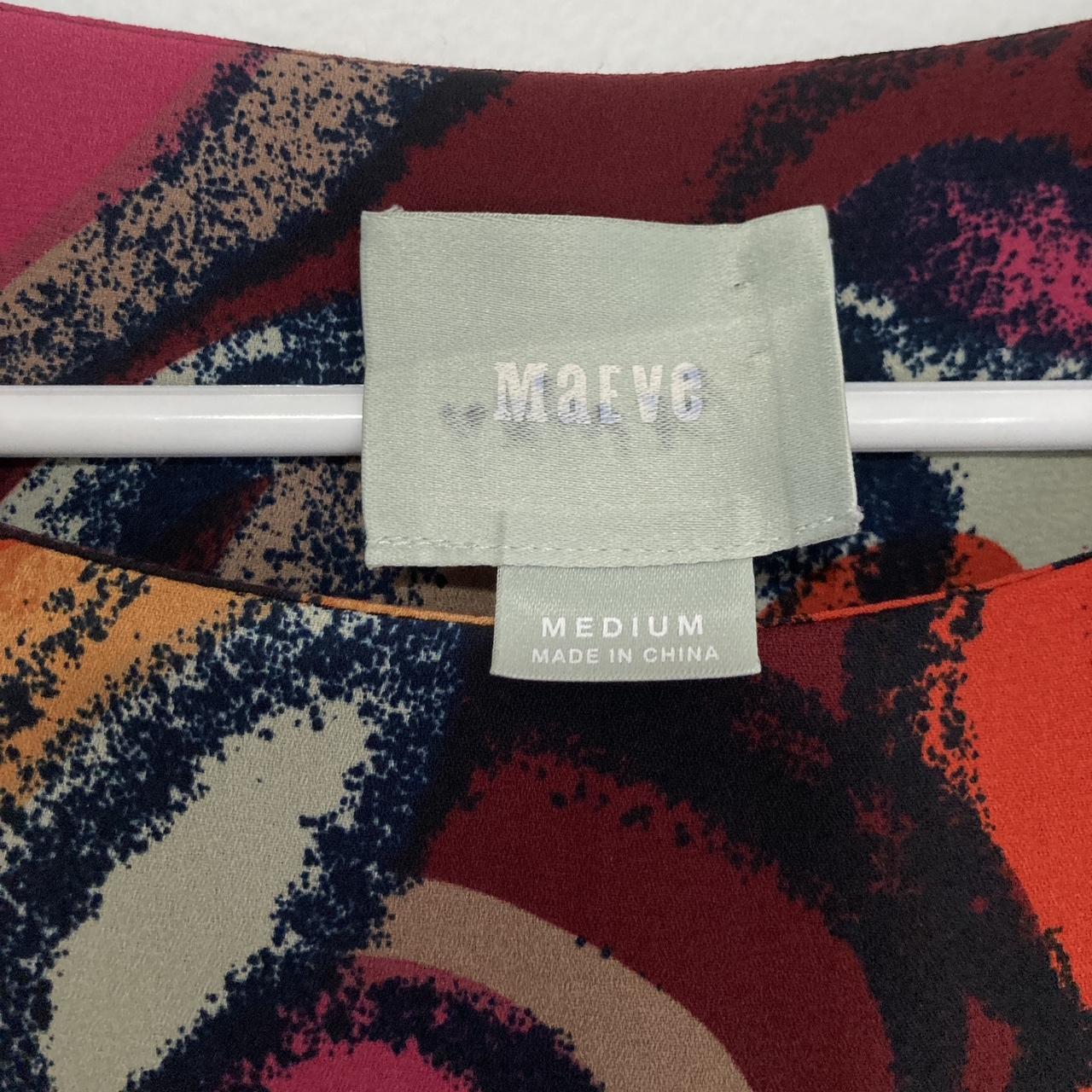 Anthropologie Maeve | 3/4 Sleeve Abstract Pattern... - Depop