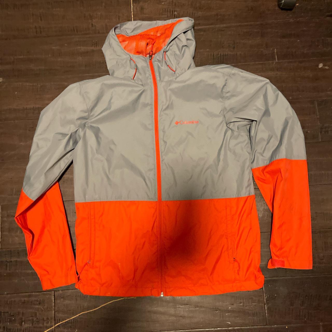 Columbia Shell Grey/Orange Men’s M - Depop