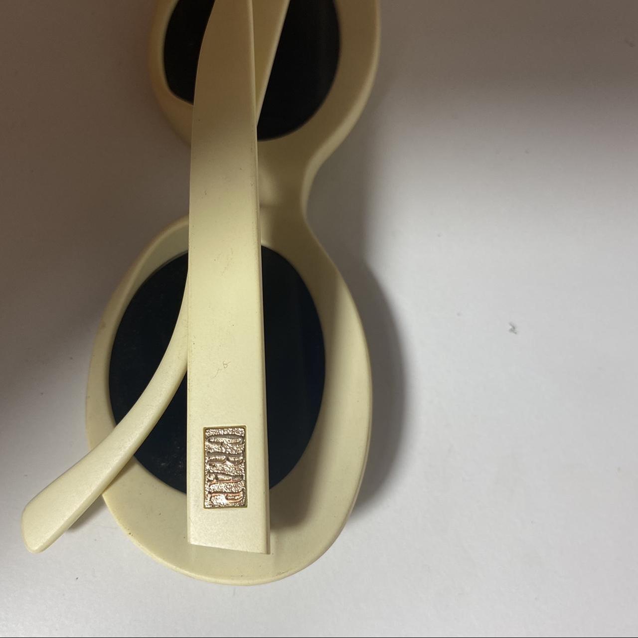 Women's Cream Sunglasses | Depop