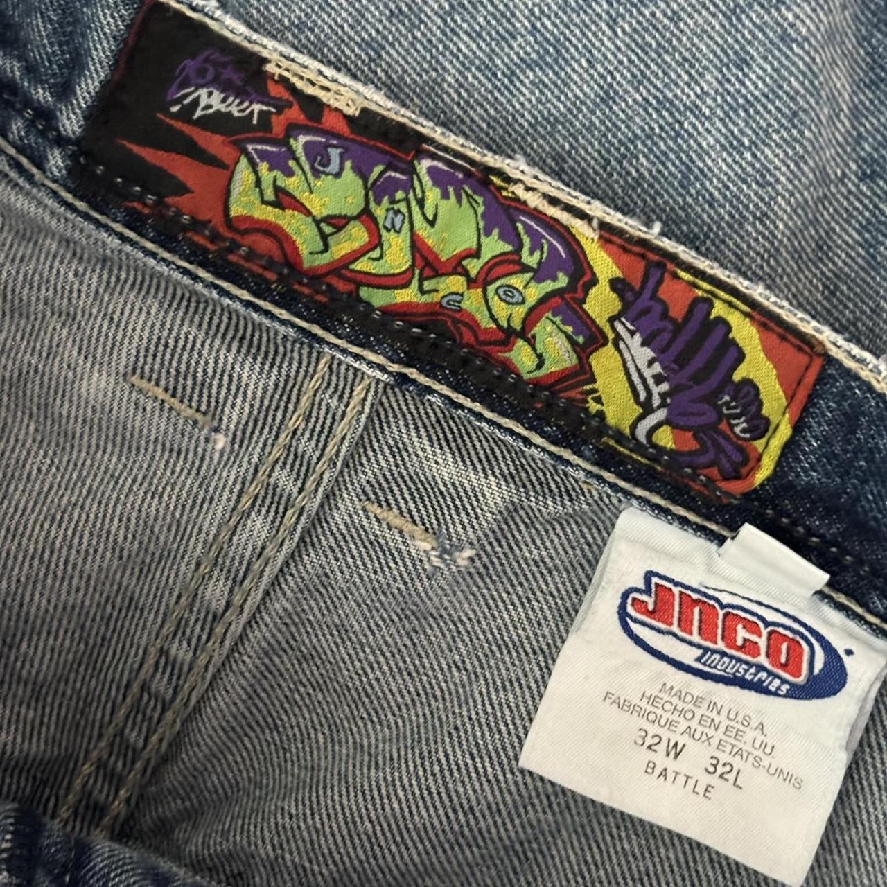 Jnco Vintage jnco battles size 32x32 the hems have... - Depop