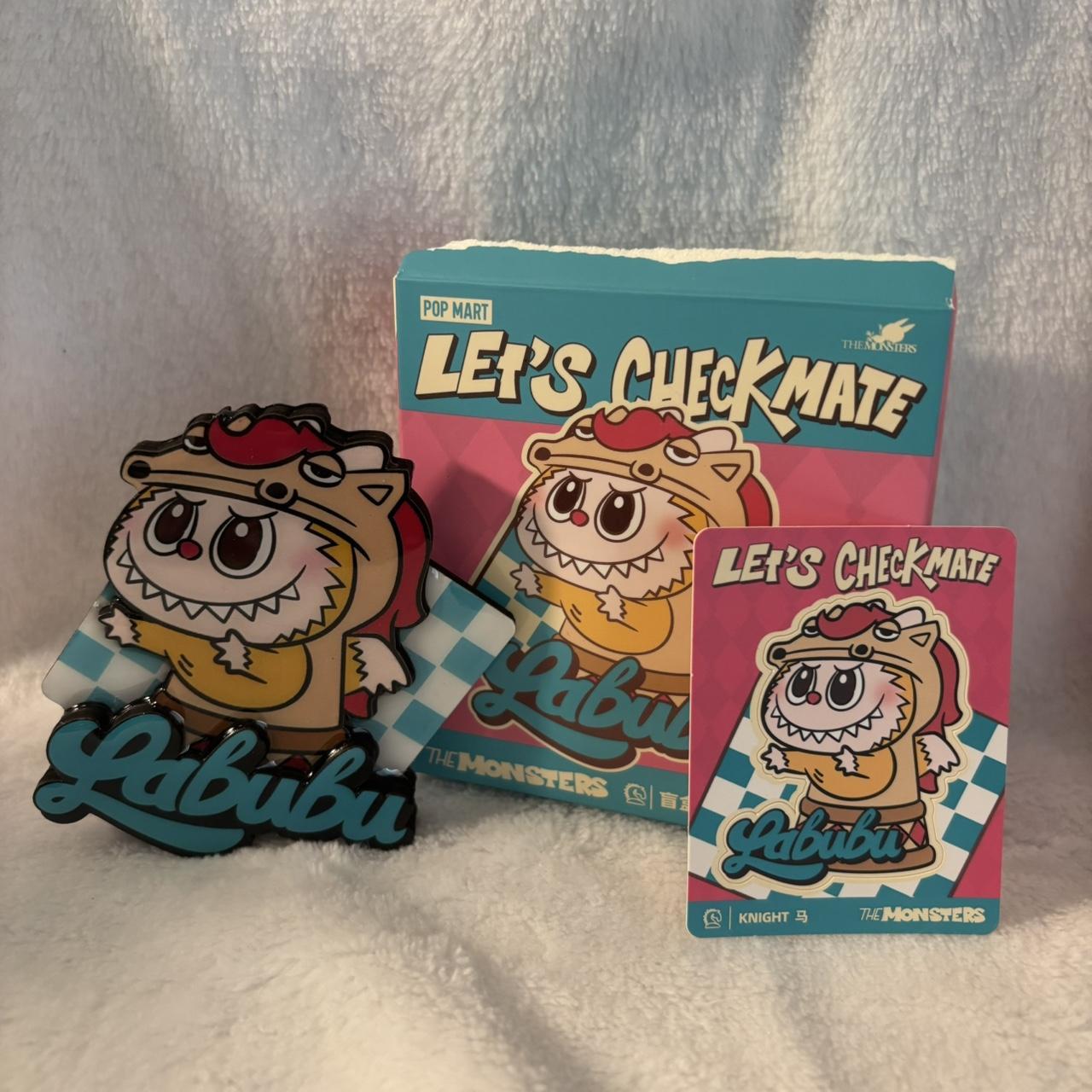 Labubu Pop Mart Let's Checkmate magnet “Knight”... | Depop