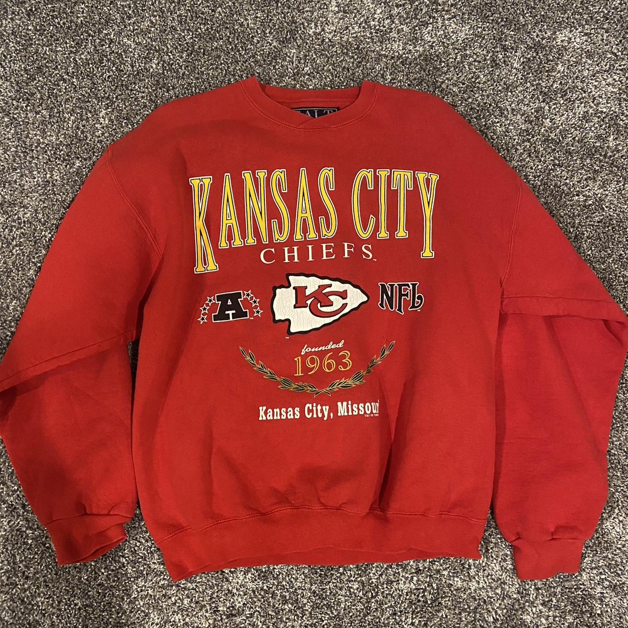 Kansas City Chiefs ‘95 Crewneck *pristine... - Depop