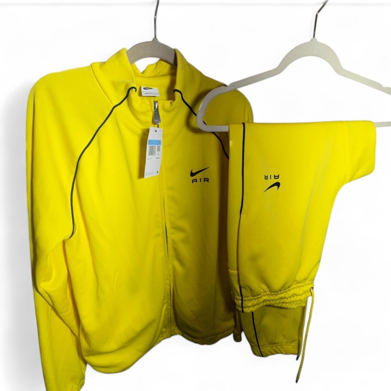 Nike yellow and black tracksuit #sportswear Size... | Depop