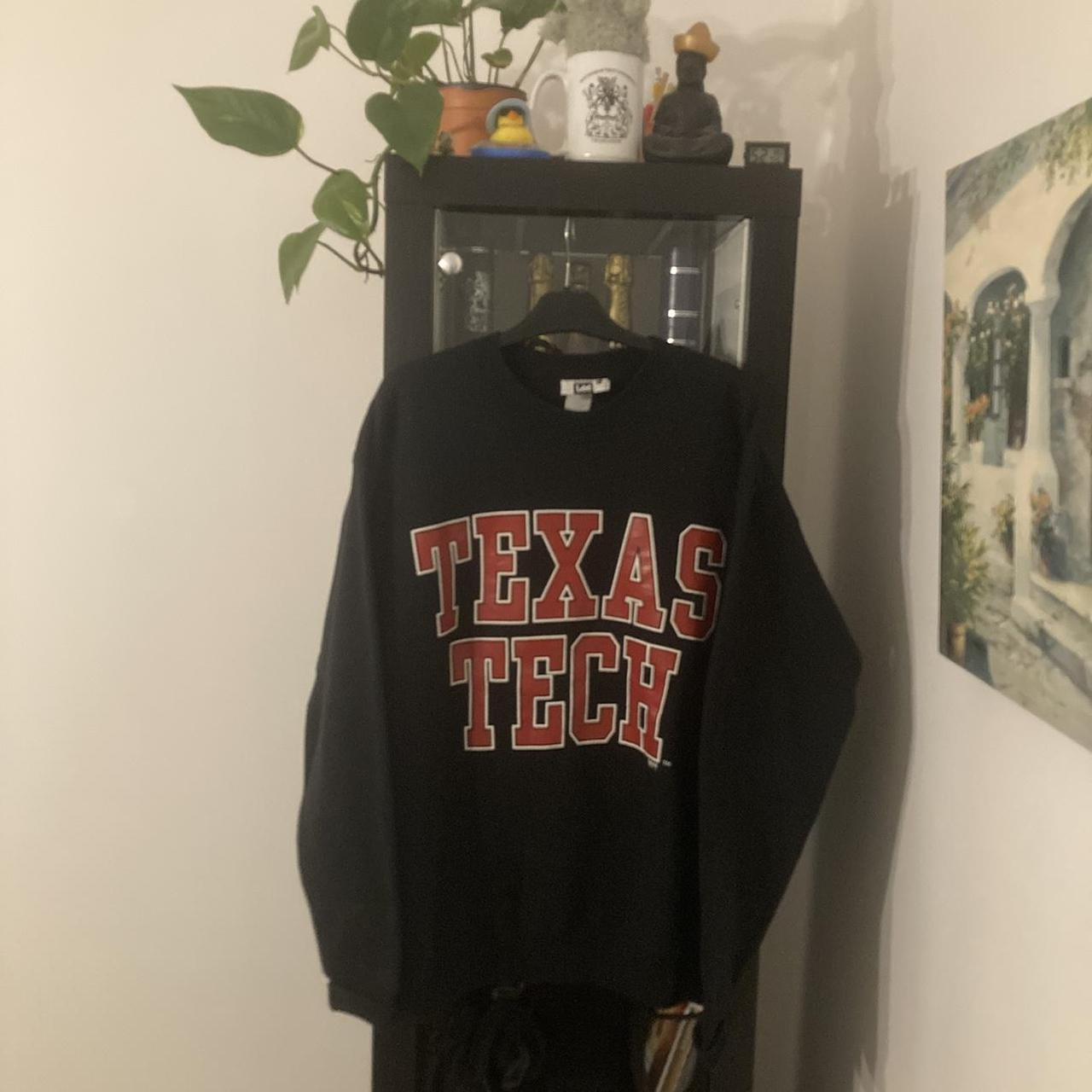 Vintage Lee Texas Tech black and red crewneck... | Depop
