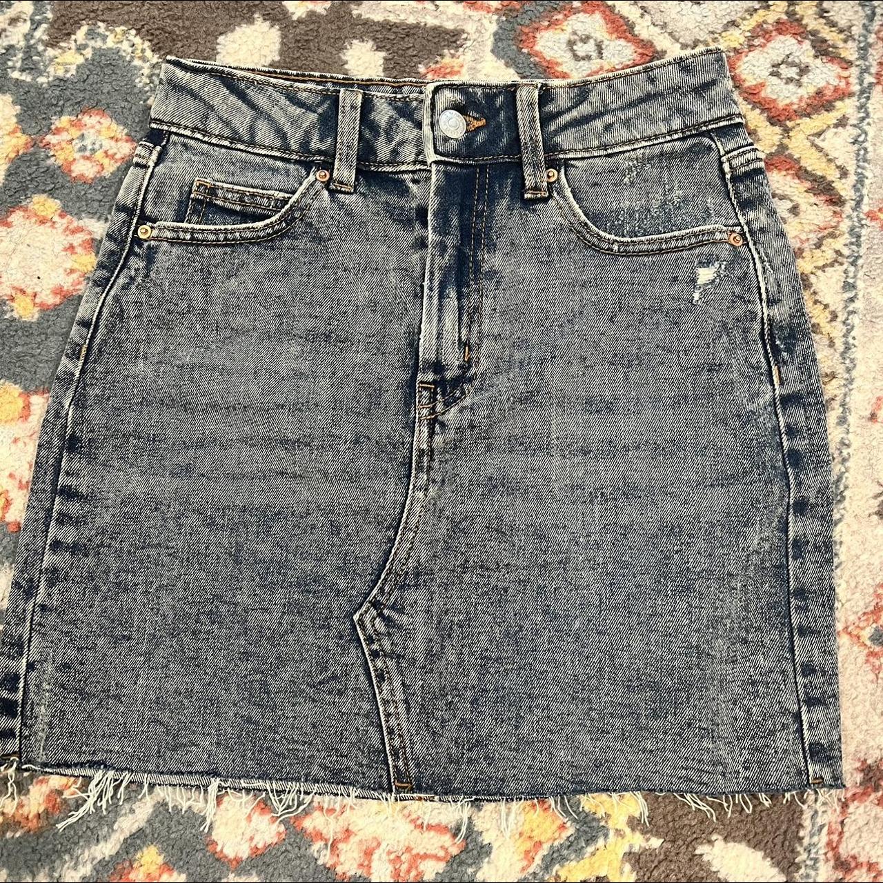 Wild Fable High Waited Denim Skirt -Never worn, too... - Depop