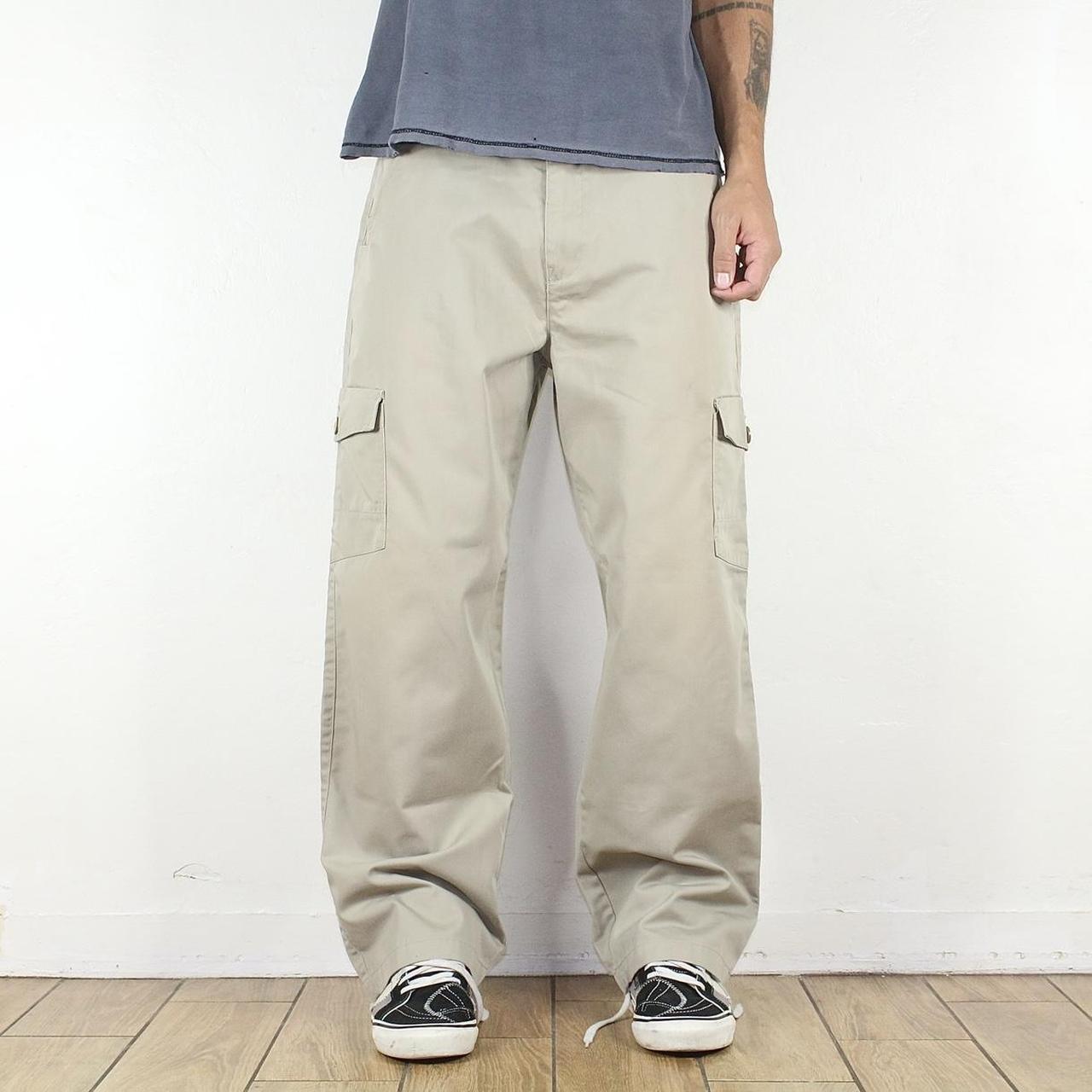 Vtg early 2000’s Anchor Blue Baggy Khaki Cargos -... - Depop