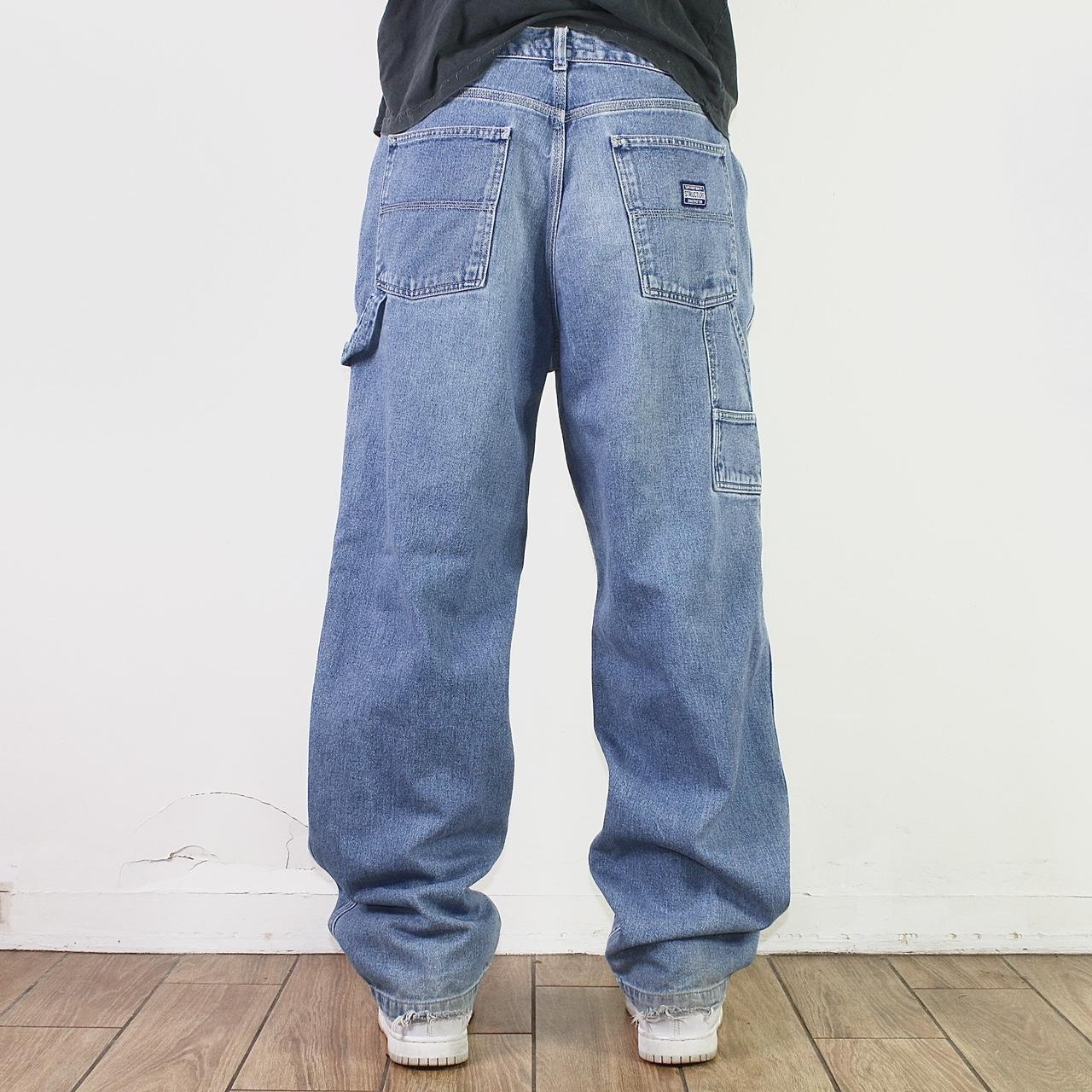 90s Structure Brand Loose Fit Carpenter Jeans Good... - Depop