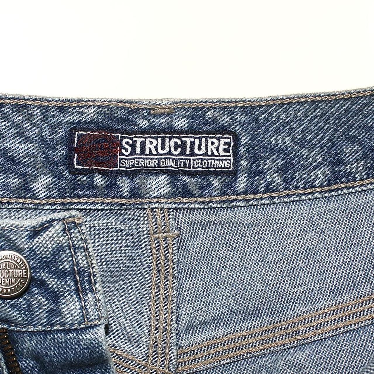 90s Structure Brand Loose Fit Carpenter Jeans Good... - Depop