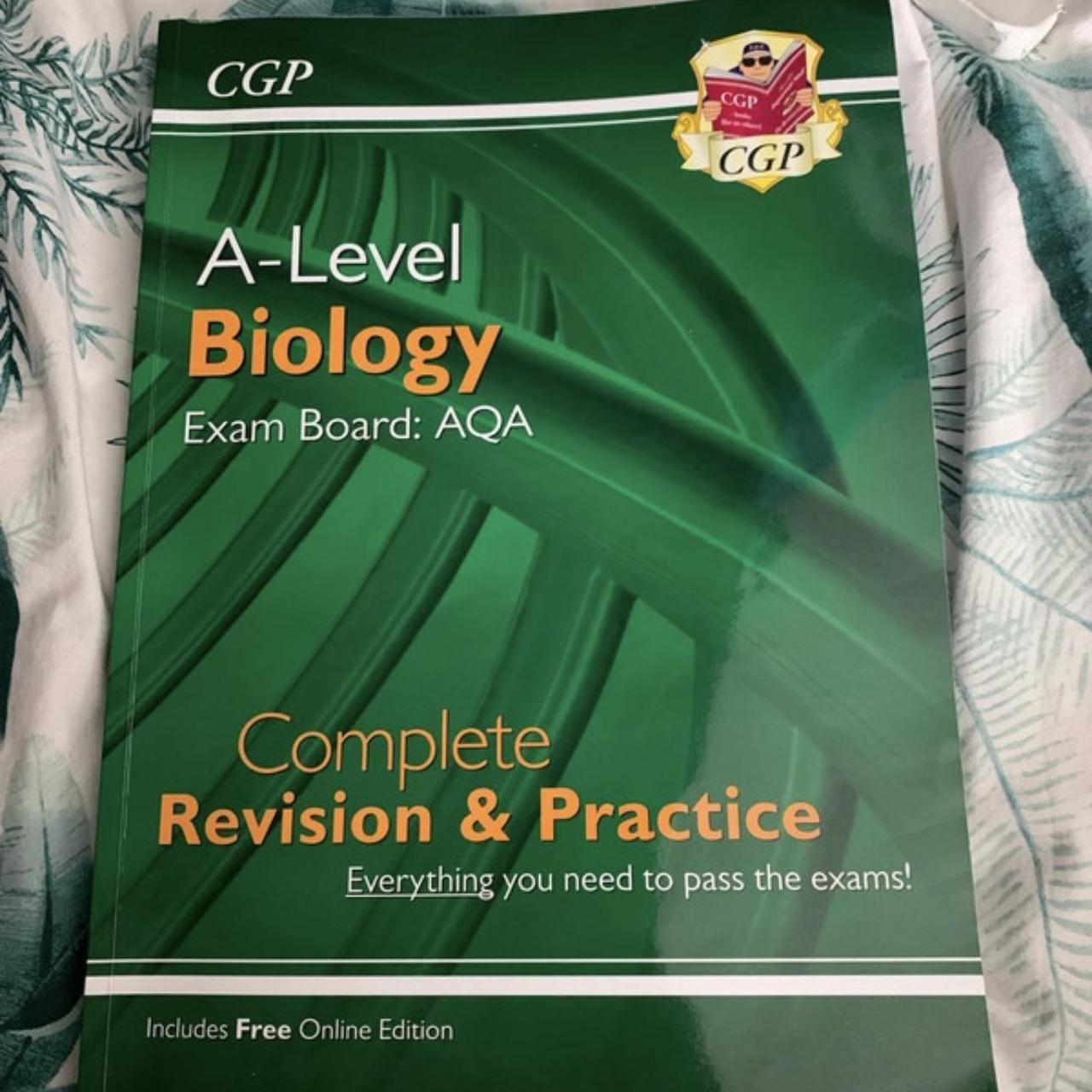 A level Biology AQA CGP book . Nothing written inside - Depop