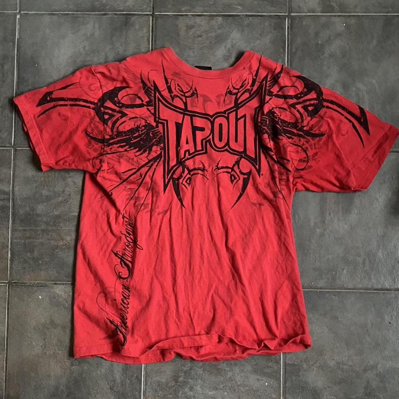 Y2K 2000's Tapout American Arrogant Fighting Shirt... | Depop