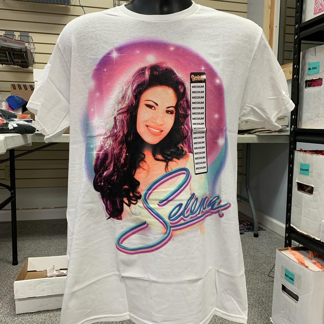 White Selena Airbrush Design T-Shirt #vintage... | Depop