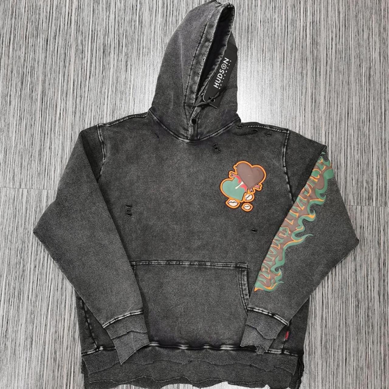 Hudson Outerwear Grey Distressed Love Duck... - Depop