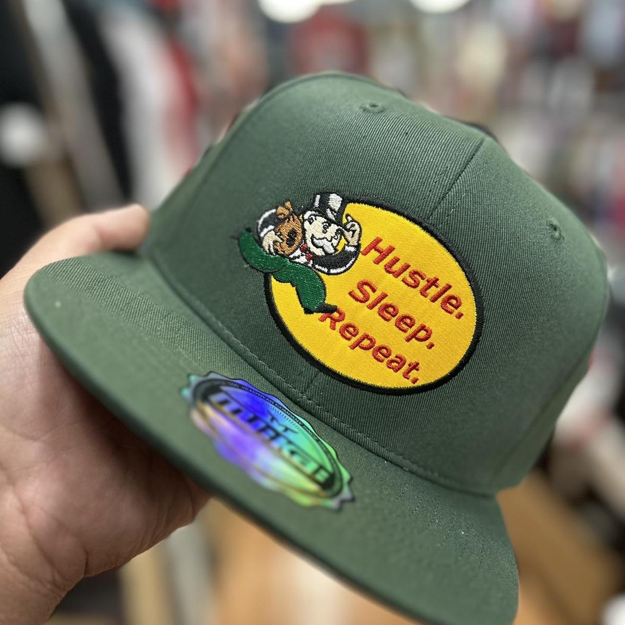 Hustle Sleep Repeat Emblem Adjustable Hat #mexixo... - Depop