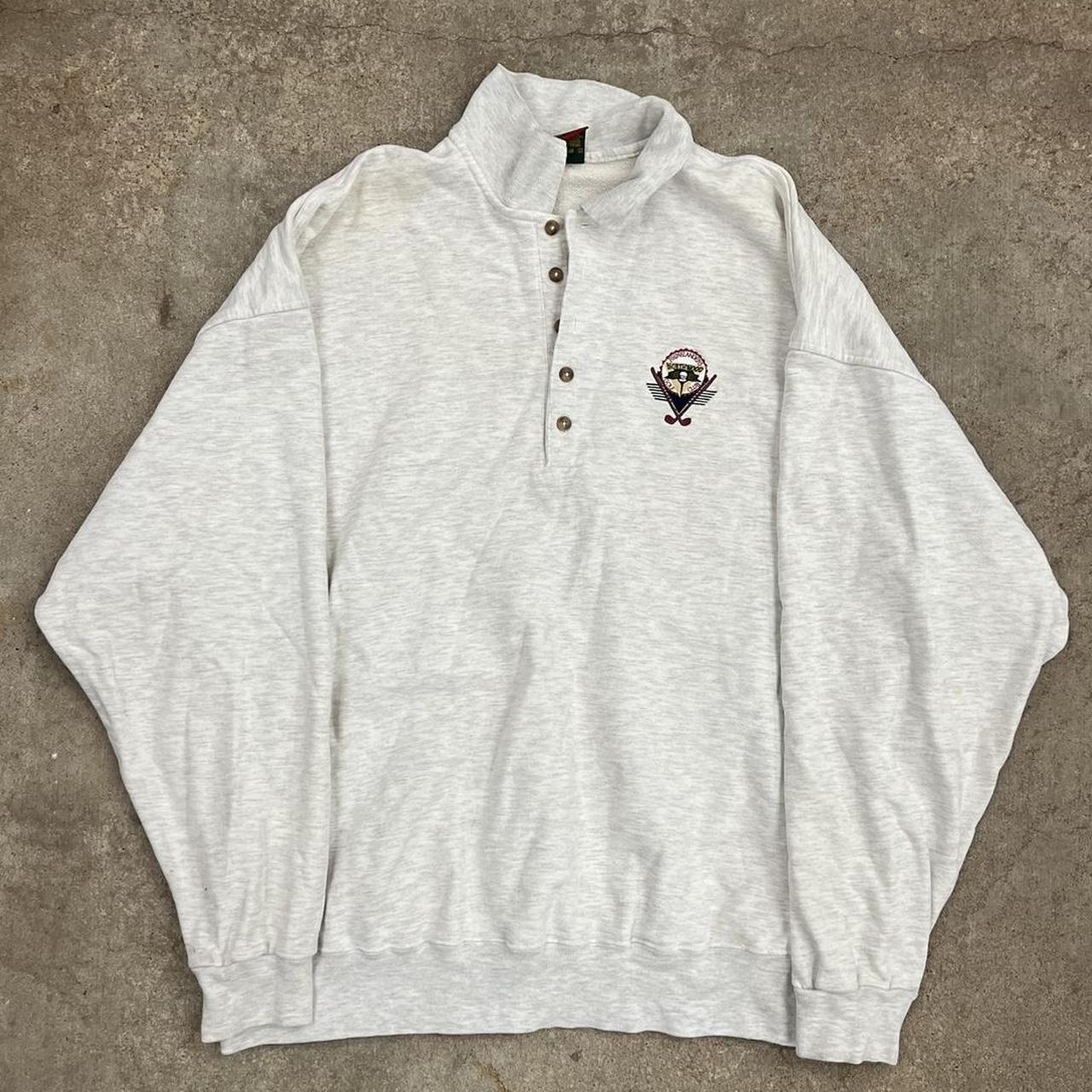 vintage golf club button up sweatshirt | size XL | Depop