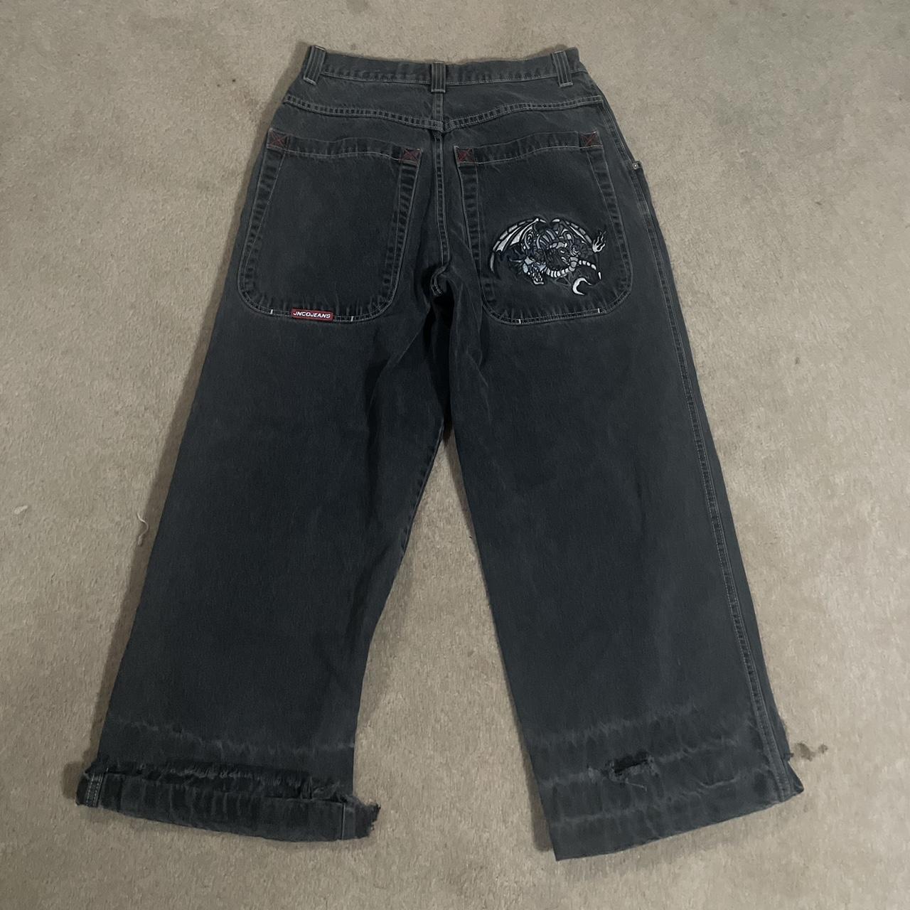 jnco mech dragons 34x32 small heel drag h/o... - Depop