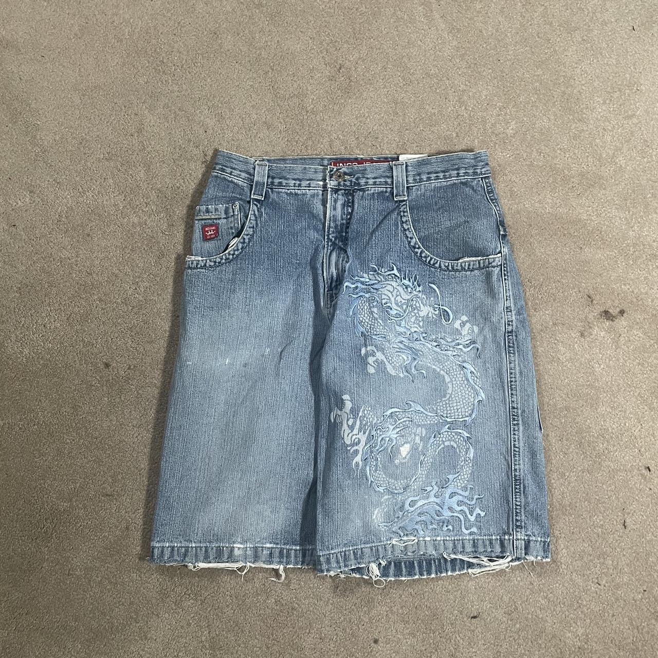 jnco dragon jorts (34) taking reasonable offers no... - Depop