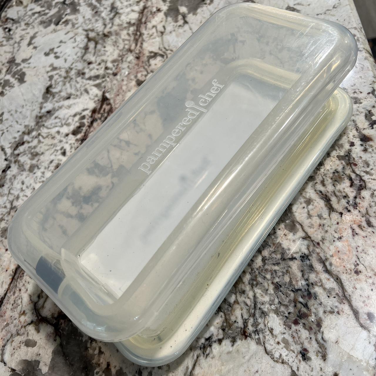 Pampered Chef Ice Cream Cake Pan #1551 Ceramic... | Depop