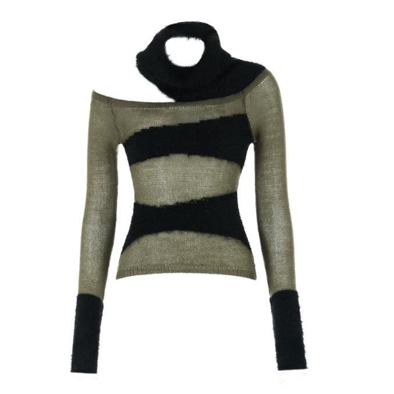 Off-shoulder fur sweater (Faux), brand NEW #Y2k... - Depop