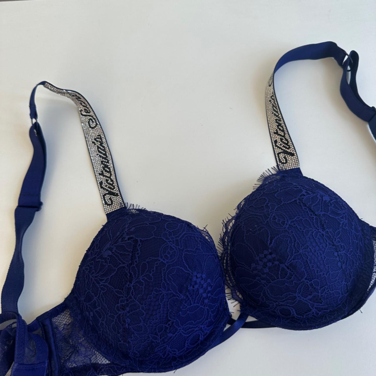 Rhinestone sparkle Victoria Secret blue or violet... - Depop