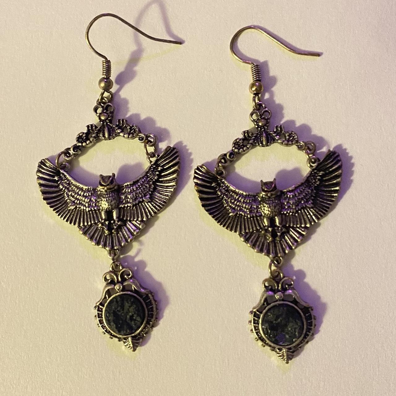Body rage (spencers) Owl earrings, vintage silvery... - Depop