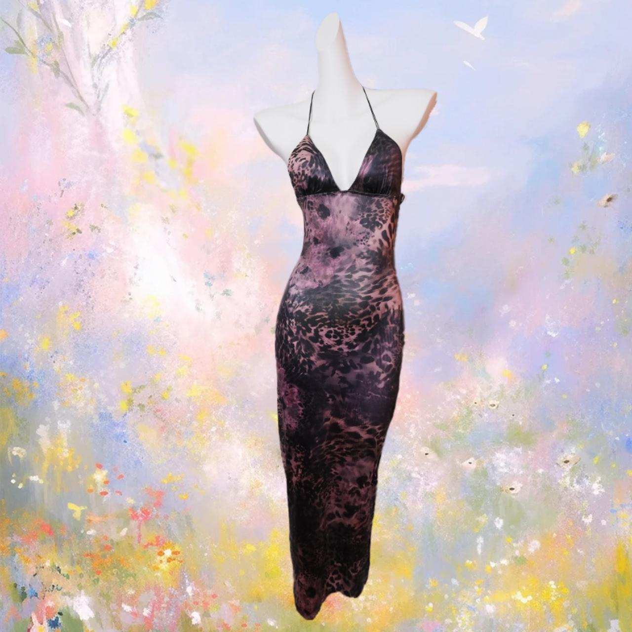 💜🌼Cute Women' Summer Butterfly Backless Midi Dress... - Depop