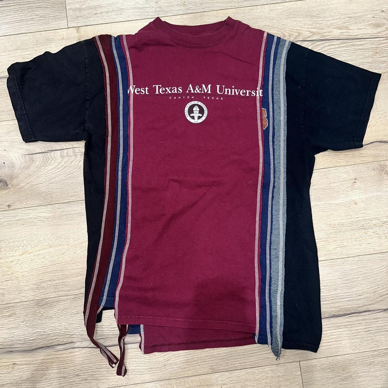 Needles reworked handmade Texas a&m t shirt - Depop