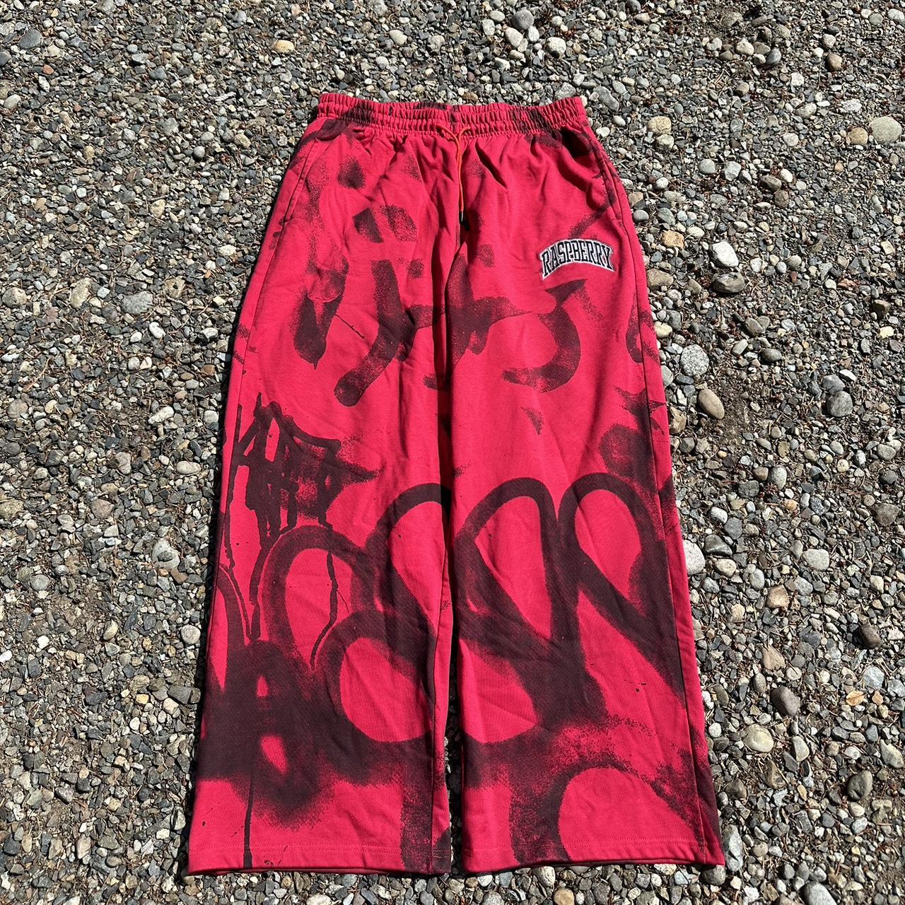 Raspberry Hills Graffiti Sweats Sz M Great... - Depop
