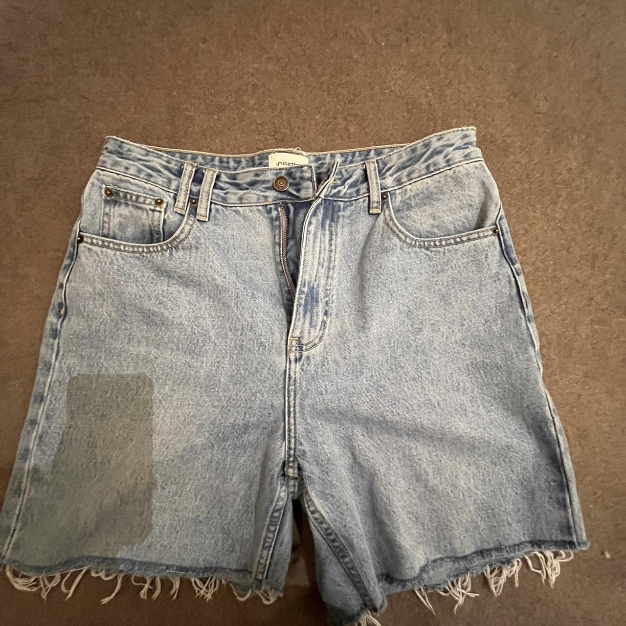 custom cut jorts made from baggy insight blue jeans.... | Depop