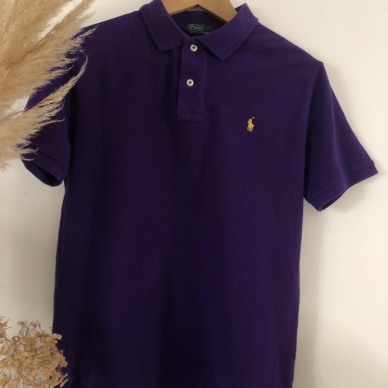 Purple Ralph Lauren polo shirt - worn a few times... | Depop