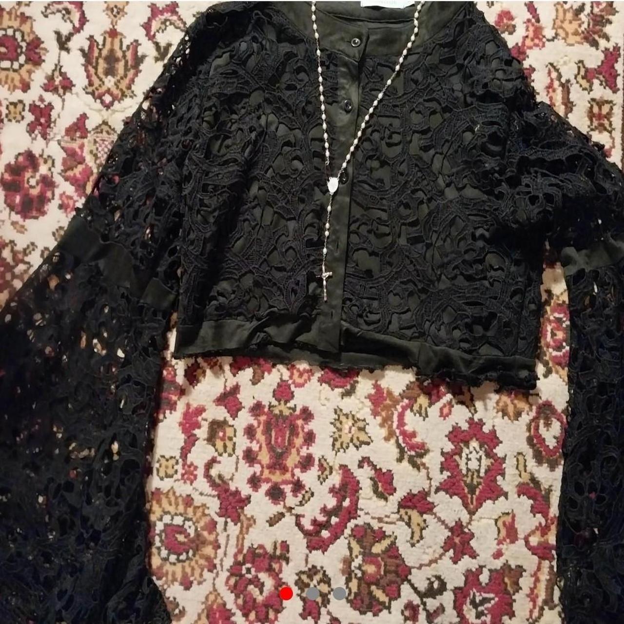 misslook Whimsygoth Belle sleeved gothic top Was... - Depop
