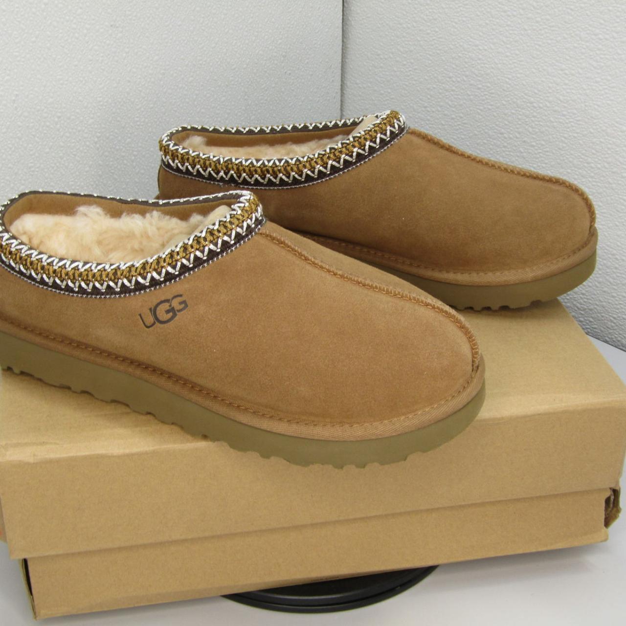 Ugg Womens US9 Slide Tasman Brown - Depop