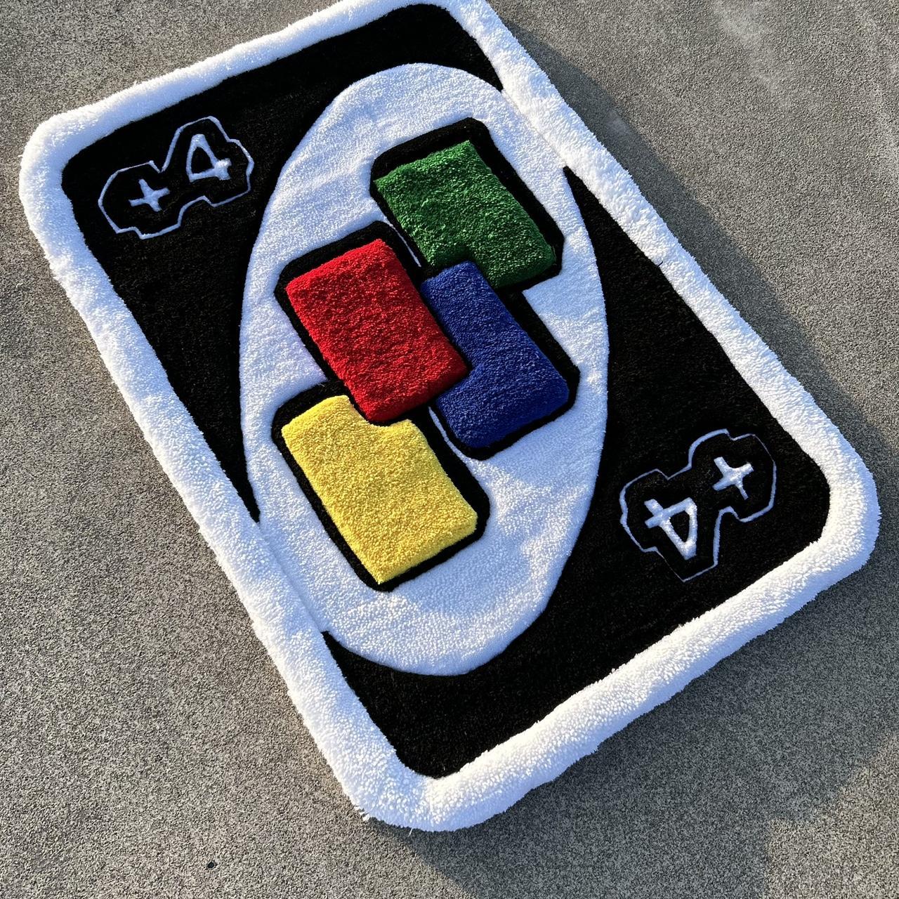 DRAW 4 UNO CARD READY TO SHIP 3FT 100%... | Depop