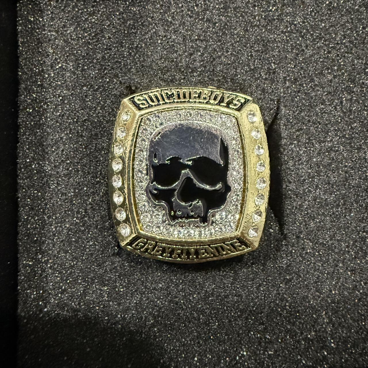 G59 WORLD CHAMPION RING Size - 10 ZINC ALLOY... | Depop