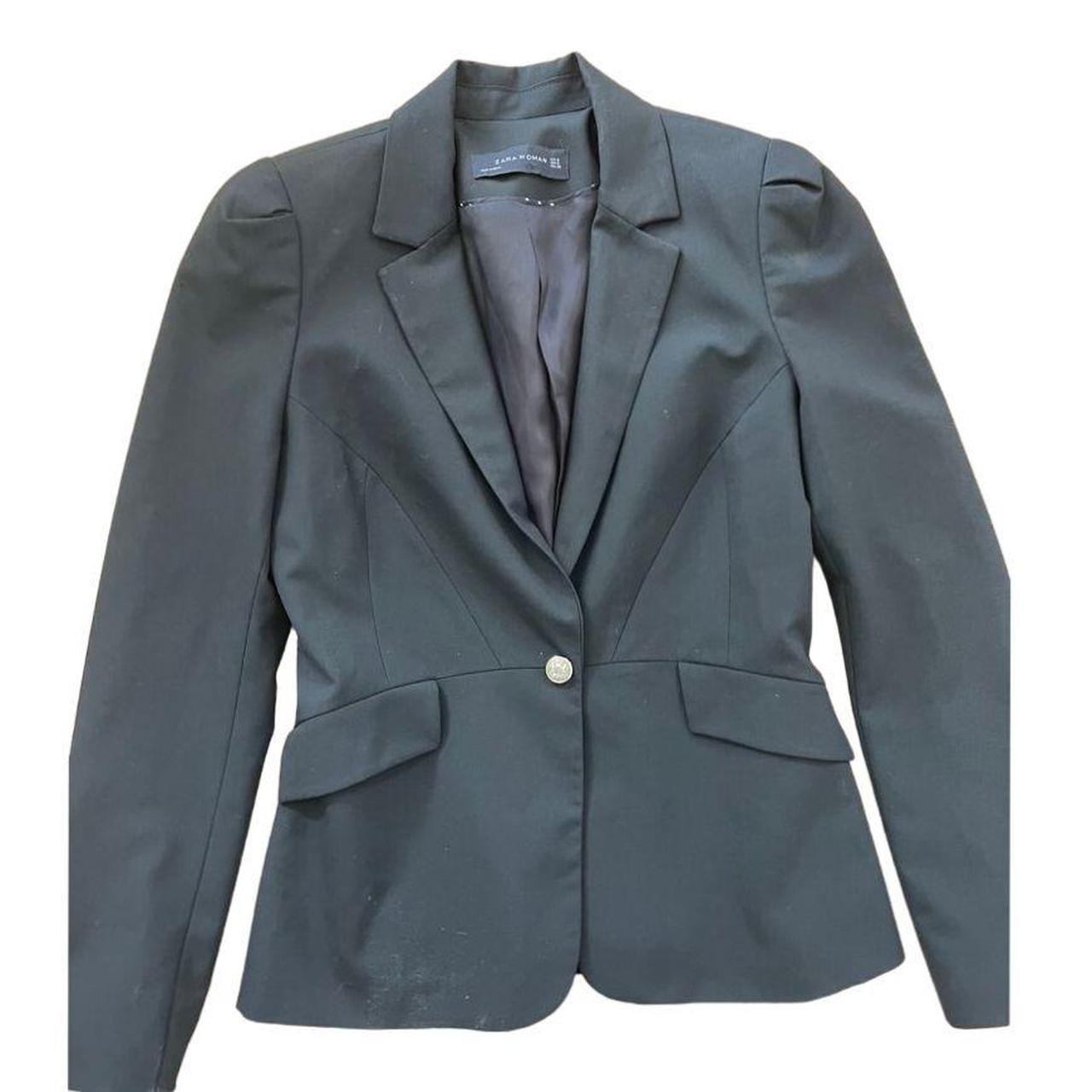 Zara Woman blazer black size small Zara Woman... - Depop