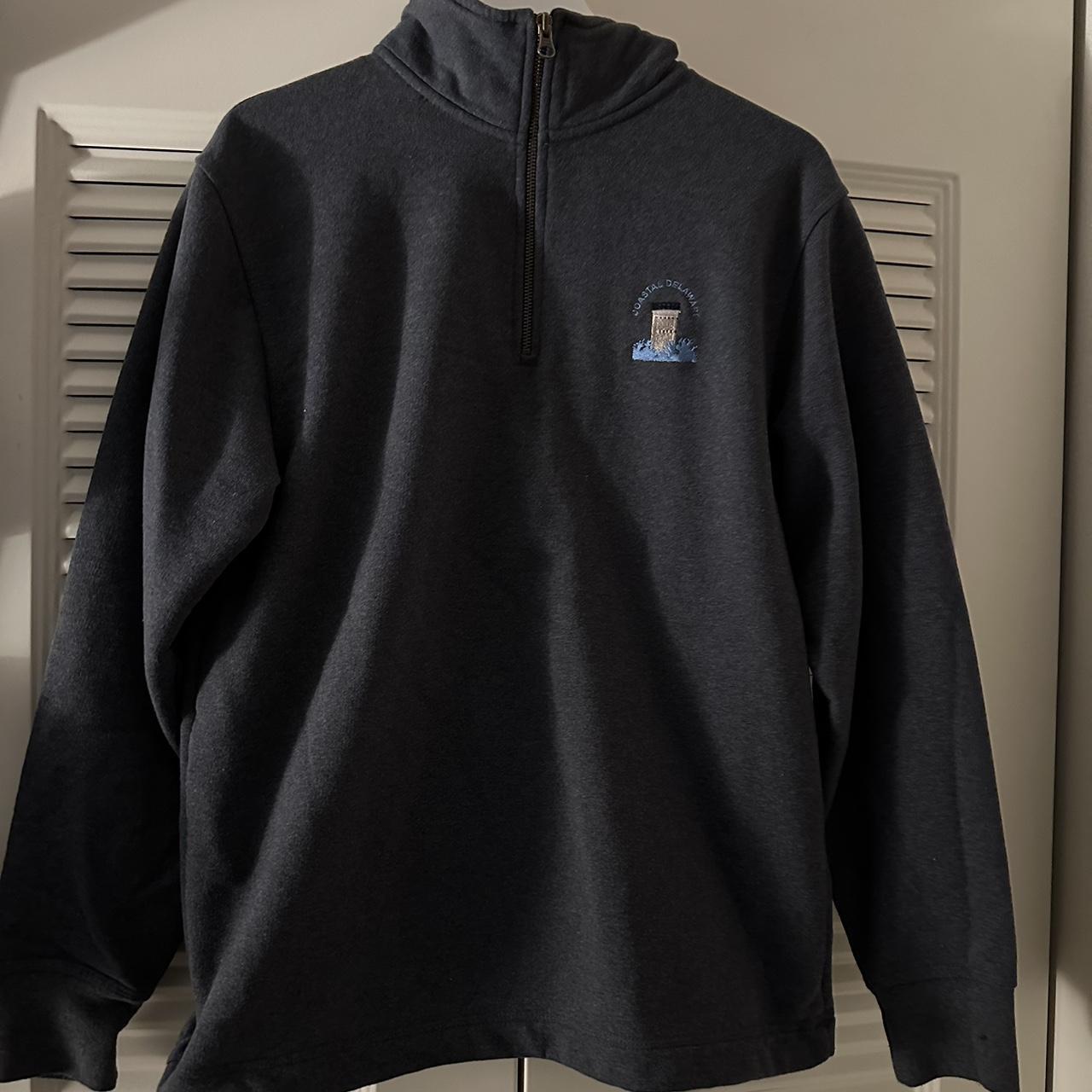 Mens Zip Up Crew neck Coastal Delaware - Depop