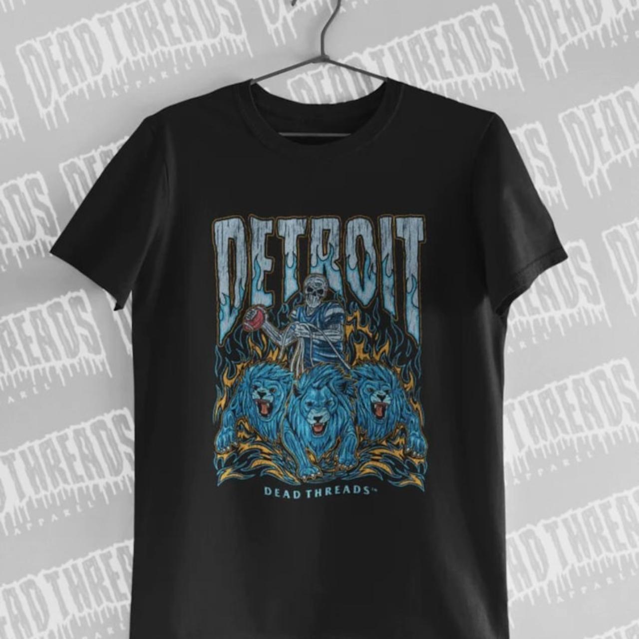 DETROIT LION FOOTBALL shirt, Dead Threads, football... - Depop