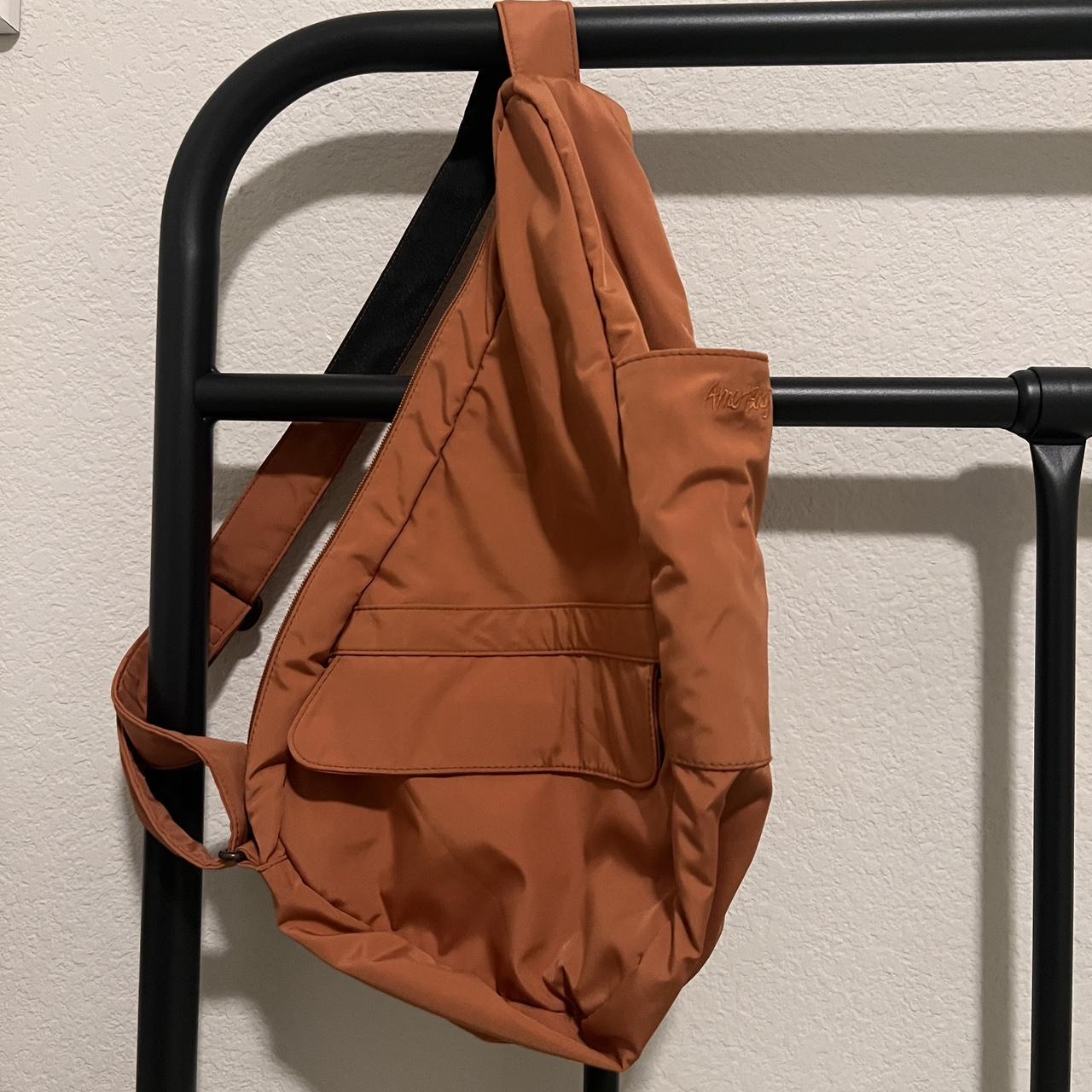 Burnt peach Ameribag nylon crossbody bag with... - Depop