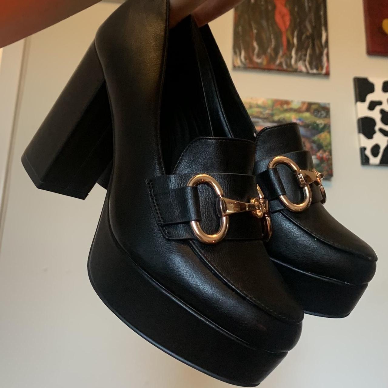 never worn size 9 platform 90’s chunky style heel... - Depop