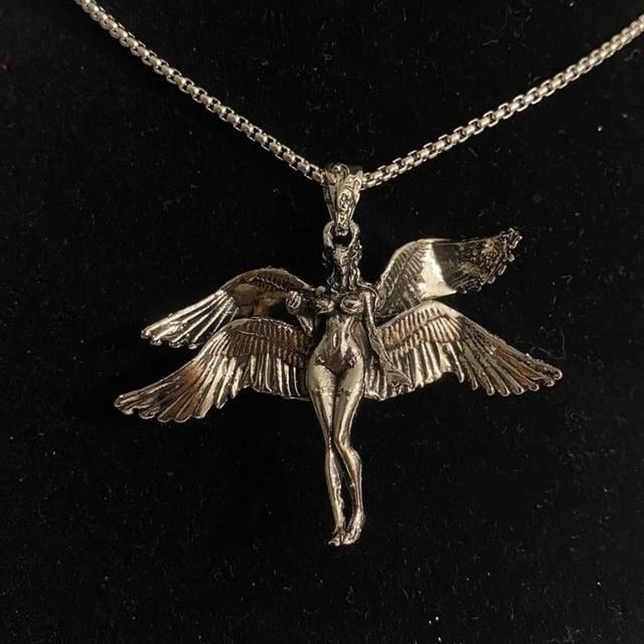 Exquisite Four-winged Angel Pendant, Angel Beast... - Depop