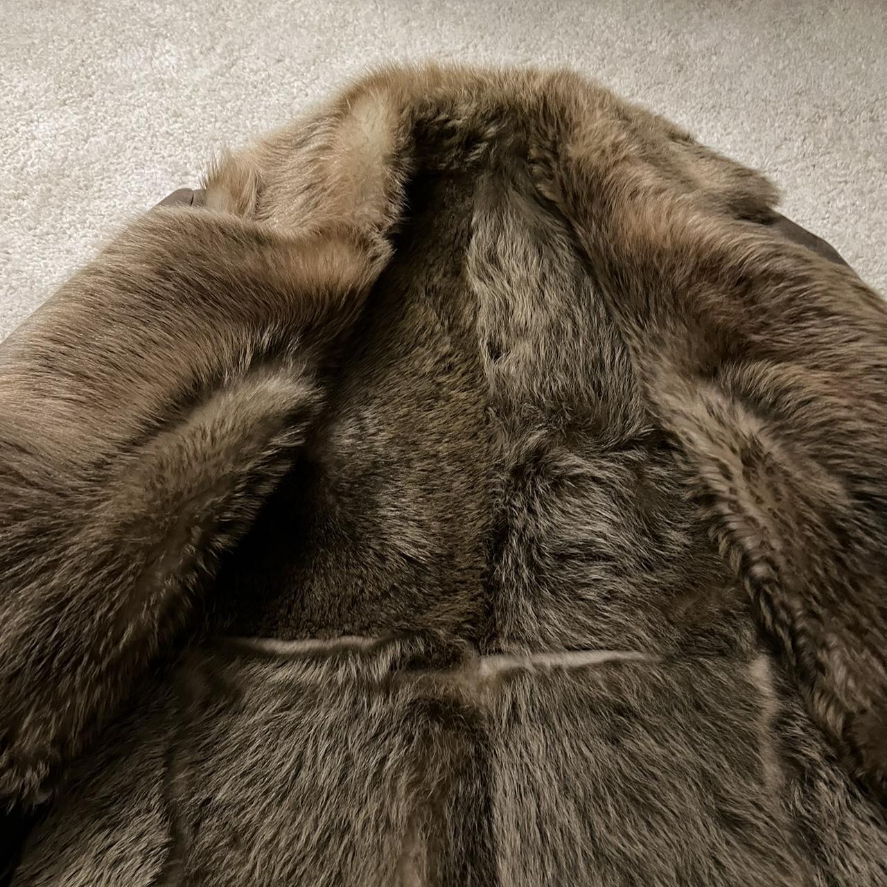 Original Giorgio Armani fur lined coat. Only worn... - Depop