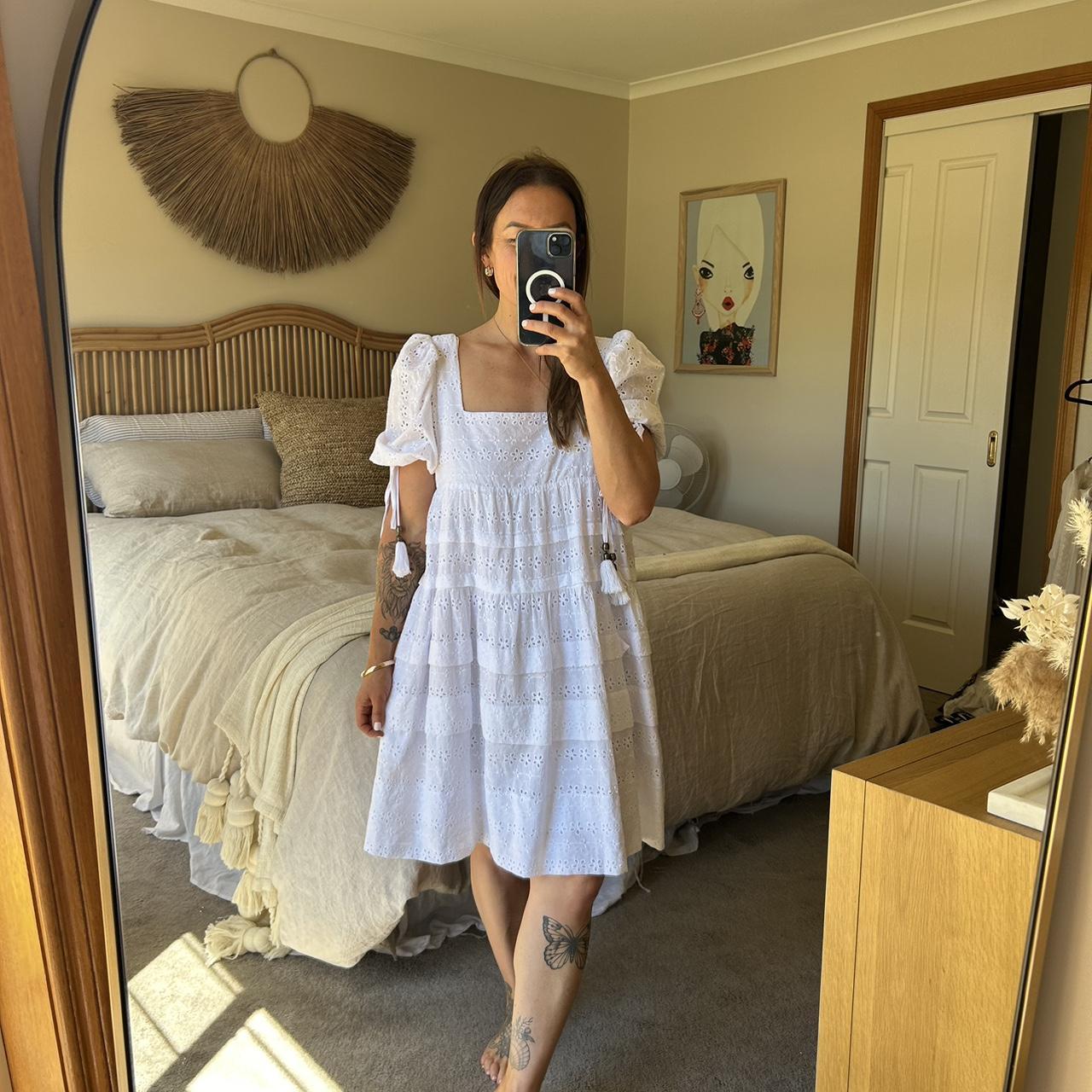 Harni the label dress size 8 Boho style - oversized... - Depop