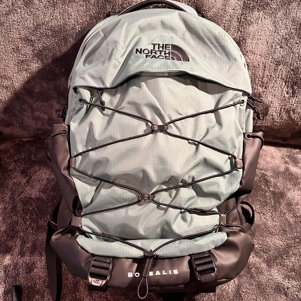 North Face borealis backpack green - Depop