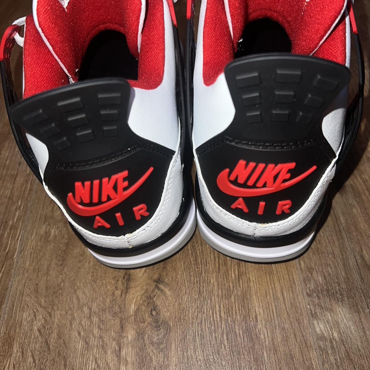 jordan 4 fire red send offers comes with... - Depop