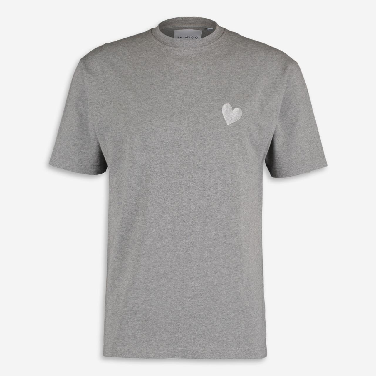 Brand new Inimigo Embroidered Heart T-Shirt. - Depop