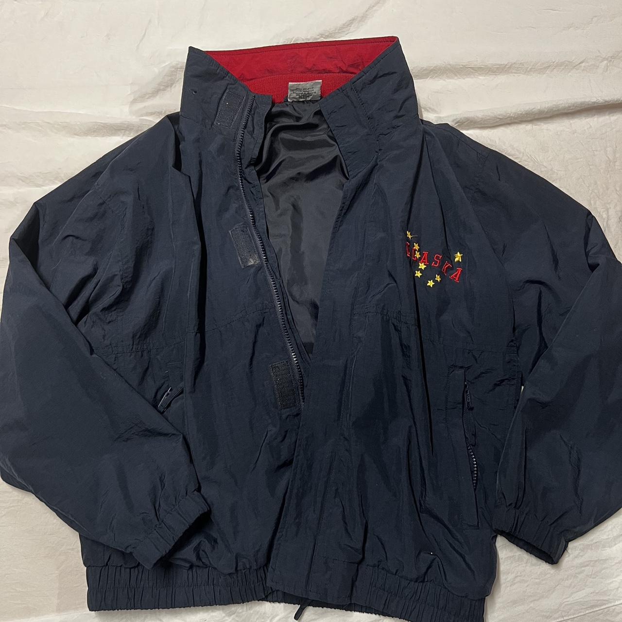 Vintage Alaska windbreaker embroidered logo #vintage... - Depop